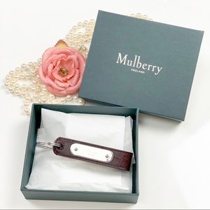 Mulberry | Other | Mulberry Leather Oxblood Croc Printed Keychain ...